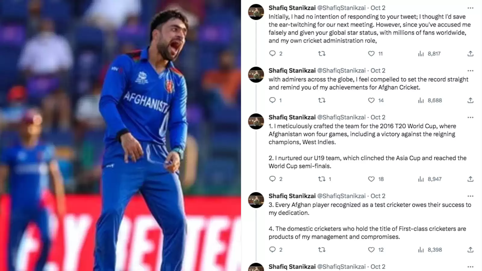 Rashid Khan alleges former ACB CEO for 'costing the nation', receives ...