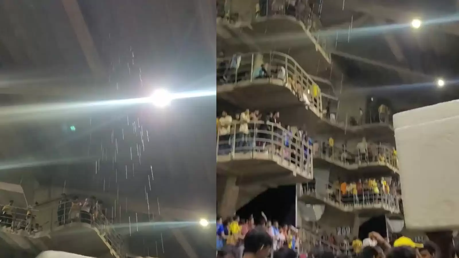 IPL 2023: Footage from IPL final shows leak from roof at the Narendra ...